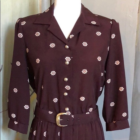 Breli Originals | Dresses | Breli Originals 99s Shirt Dress Pleated Hem ...